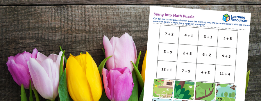 Spring Into Math Puzzle: Fun Learning Activities for Kids